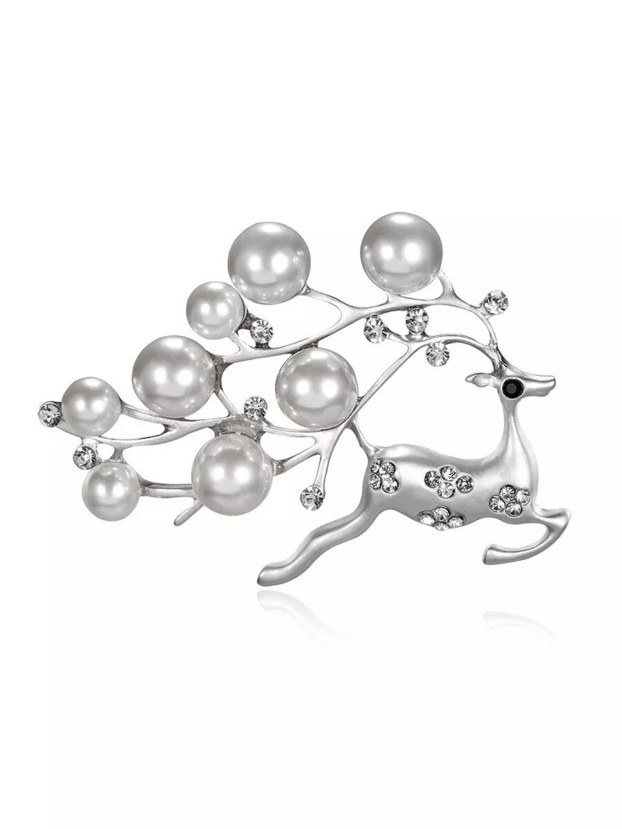 Брошь, стразы