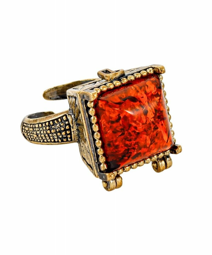 Кольцо, янтарь