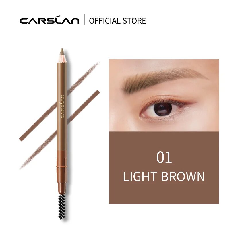 CARSLAN Карандаш для бровей 01 Light Brown