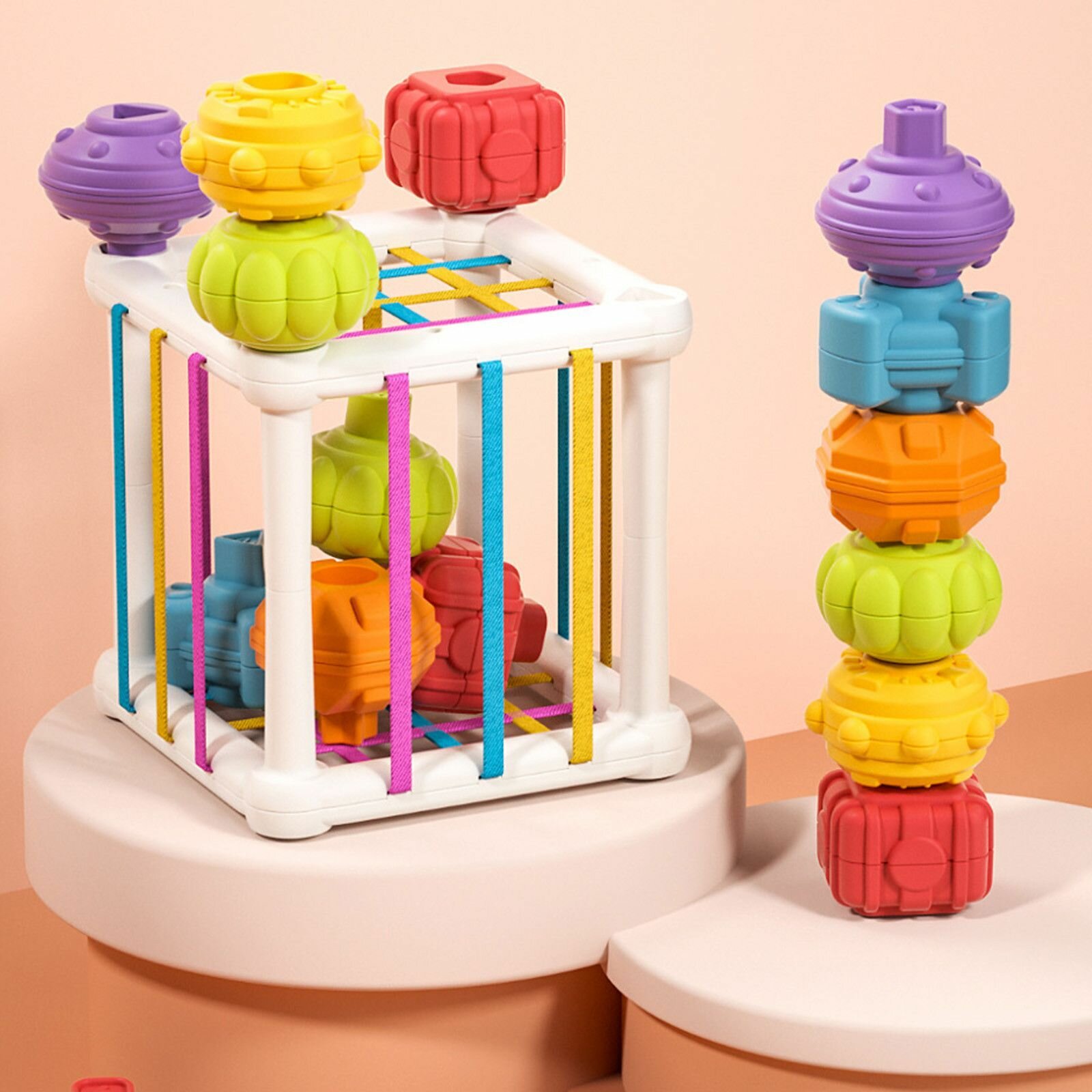 Сортер для малышей, развивает память, внимание, воображение, от 1 года, пластик