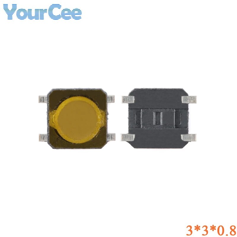 Мембранные кнопки переключателя SMD 20pcs, 3x3x0.8