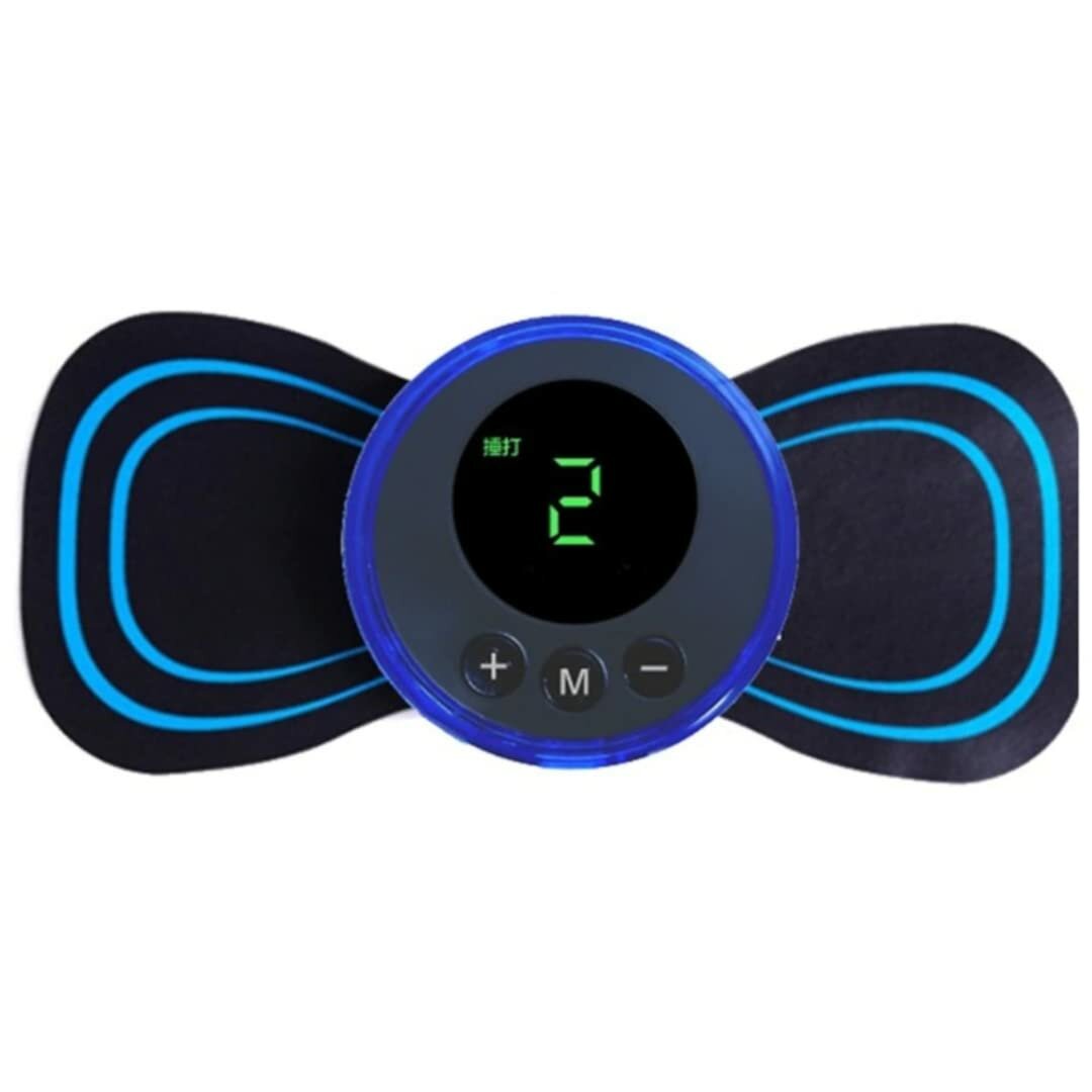 Массажер-бабочка, перезаряжаемый мини-массажер для шеи Butterfly, портативный перезаряжаемый массажер для всего тела для снятия боли, массажер EMS, массажер для шеи при болях в шейном отделе позвоночника