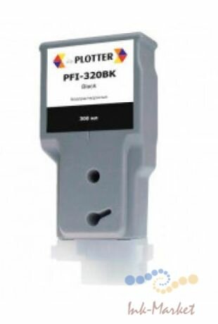 Совместимый картридж PFI-320MBk matte black для Canon TM-200/205/300/305