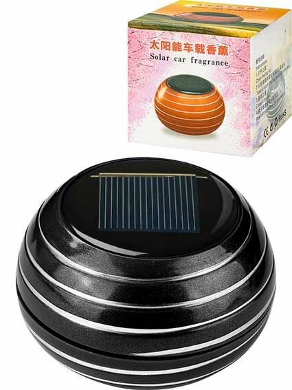 Ароматизатор для автомобиля Миленд На Солнечной Батарее, "Форма", Черный, Свежей - Цитрус, 6,5х4,5 см (АР-4192)