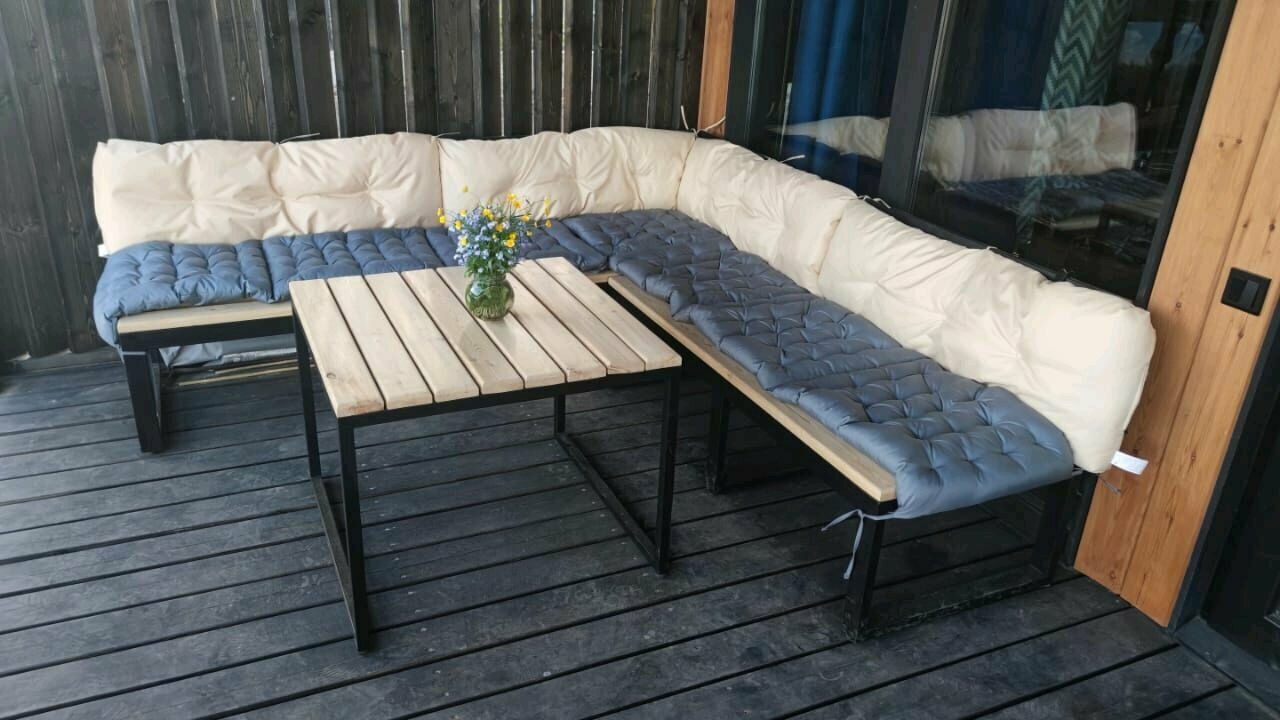 Диван-скамья "EasyLOFT" в стиле Лофт, массив дерева, офисный, для кафе и бара, для дачи