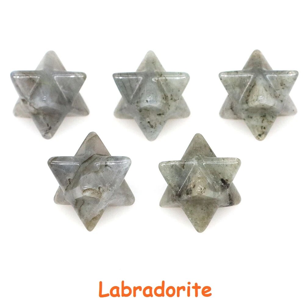 Кристаллы Меркаба Звезды Рейки, набор из 1 штуки 1 PC, Labradorite