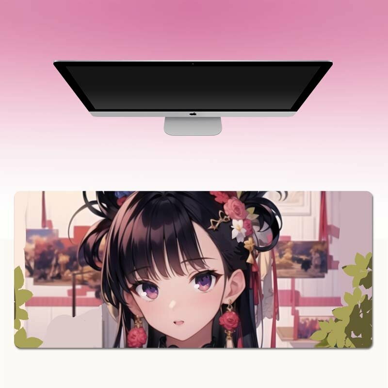 Коврик для мыши Liangcaida "Cute Anime Girl", натуральный каучук, нескользящий, 1000x500 мм