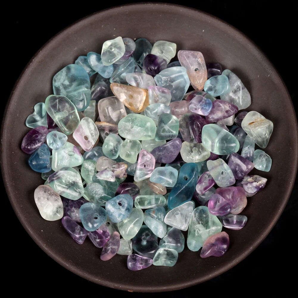 Зеленые флюоритовые аметисты гранатовые бусины для ювелирных изделий IYKWIM 5-8mm 16inches, Green Fluorite Stone