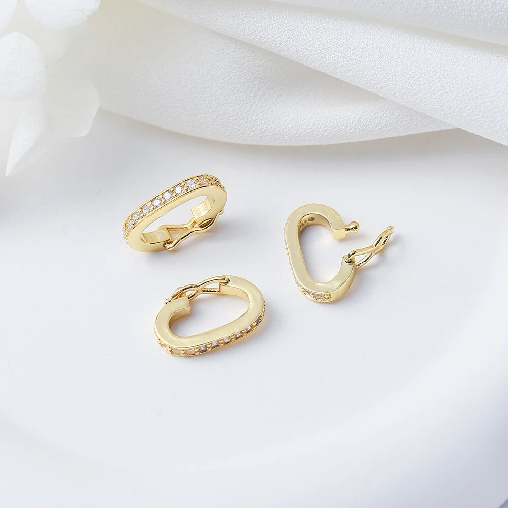 Замки для ожерелья, 2шт, 18K Gold Plated