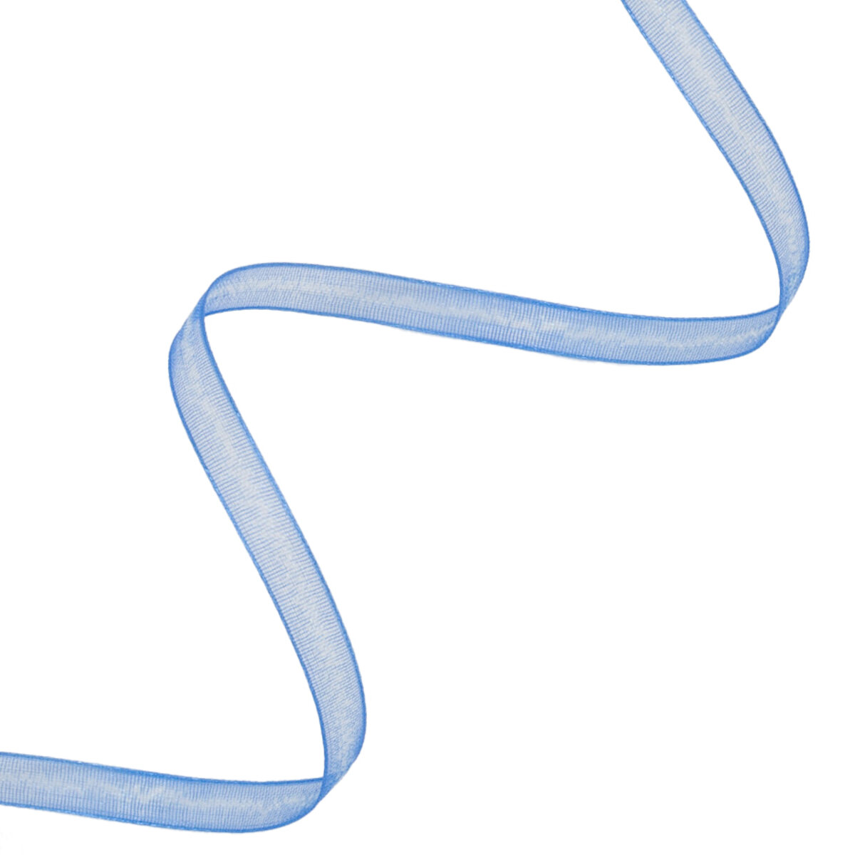 Лента капроновая декоративная для рукоделия, 6 мм × 22,86 м, синий цвет, Айрис