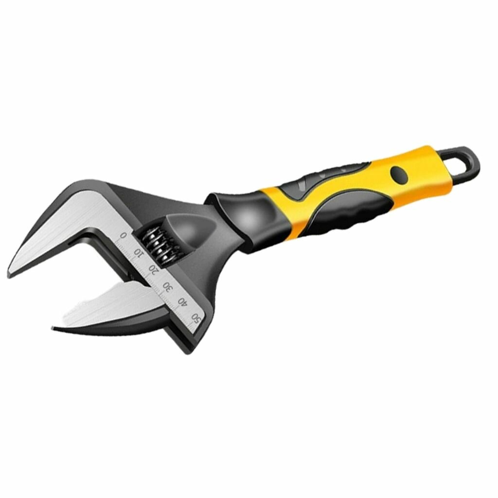 Регулируемый ключ с большой челюстью из нержавеющей стали