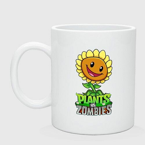 Plants vs Zombies Подсолнух Керамическая кружка