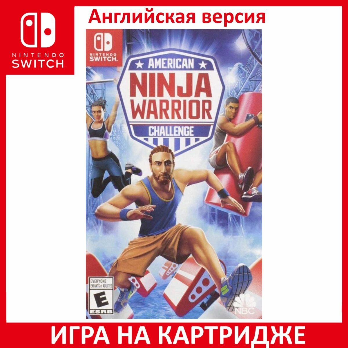 Игра American Ninja Warrior Challenge Switch Картридж на Nintendo Switch Английская версия