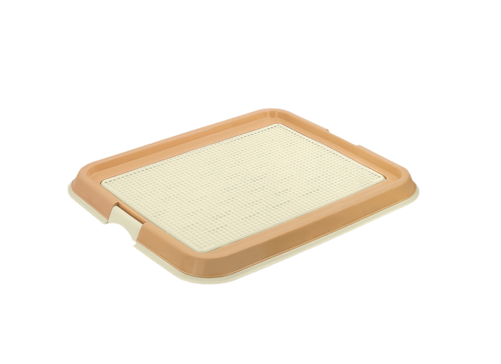 PetLine Туалет для собак с сеткой 66*55*4 см большой (бежевый) P503-07