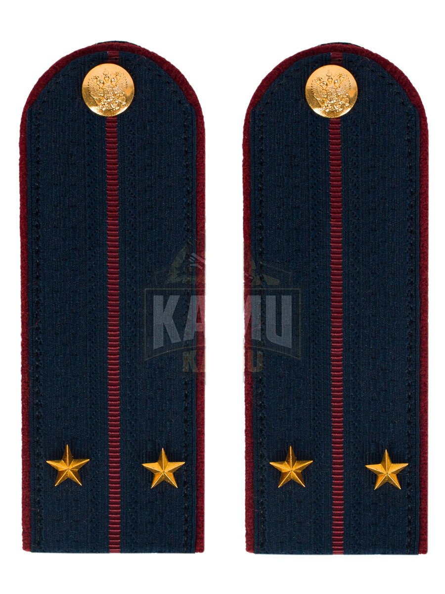 Погоны Фсин на Китель картон (в сборе) укомплектованные с фурнитурой звание Лейтенант 14х5 см