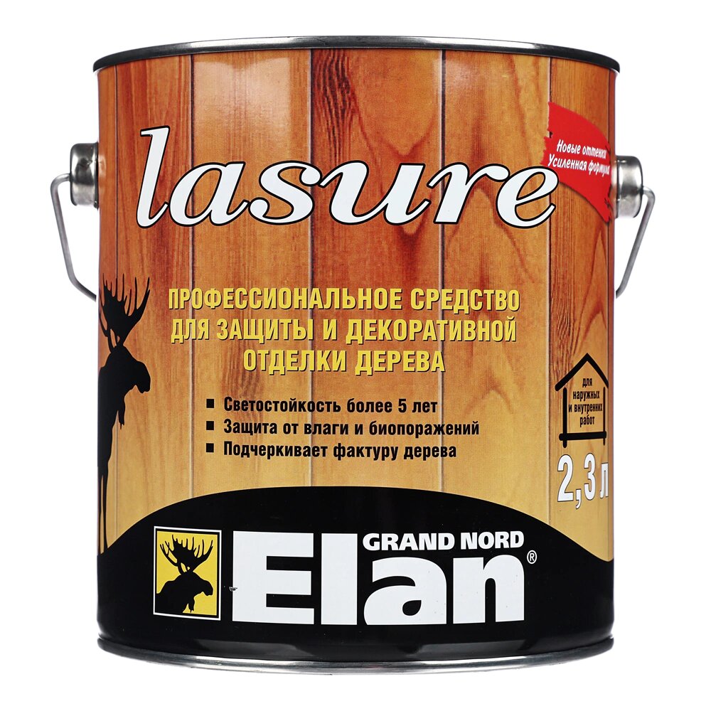 Лазурь для дерева темный дуб 2,3 л