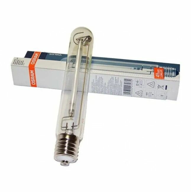 Лампа Натриевая Цилиндр 400W 100V E40 NAV T 56500Лм 2000К D-47mm L-285mm Натриевая Газоразрядная Свет Теплый белый OSRAM, уп. 1шт