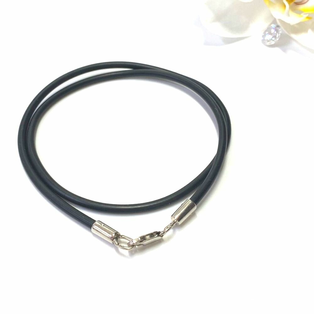 Шнур серебро, 925 проба, родирование