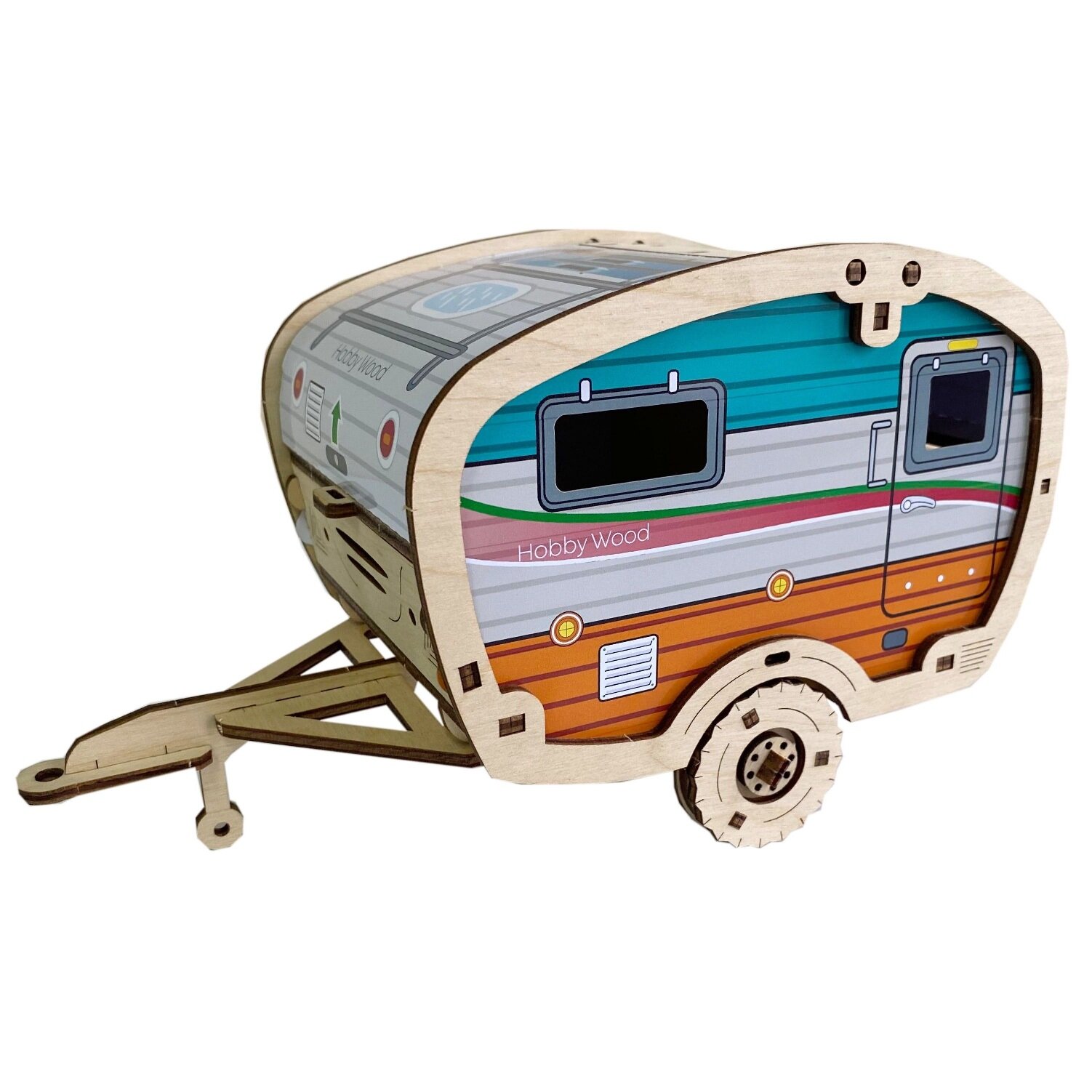 Конструктор HobbyWood Прицеп кемпер деревянный