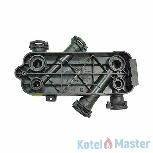 Гидравлический блок (присоединительный узел) пластинчатого теплообменника для котлов Bosch, Buderus, Junkers артикул 8716011819