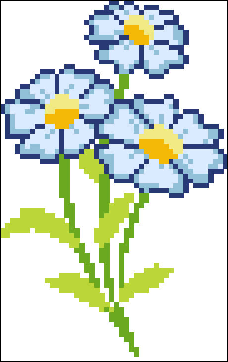 Набор для вышивки для начинающих № 046 "Букетик", рисунок на канве AIDA, 18x20 см, мулине