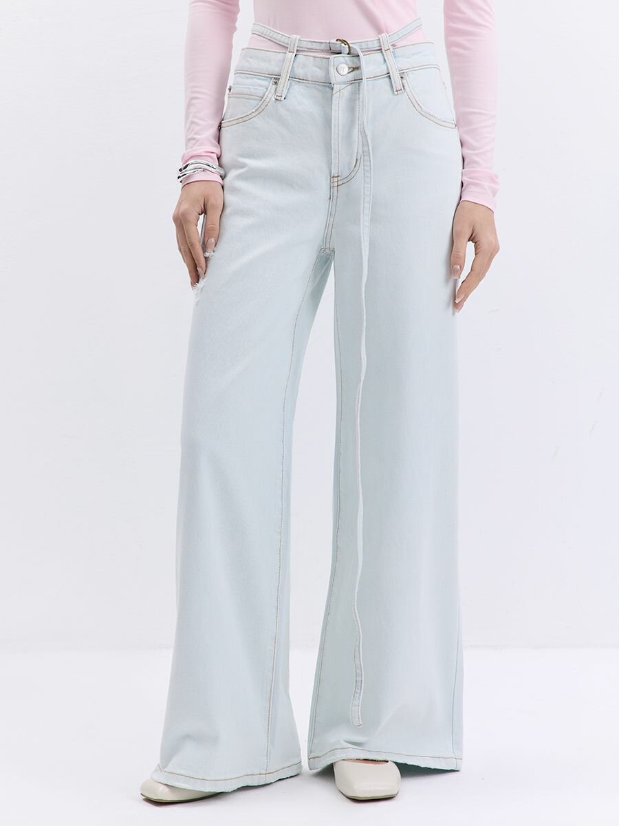 Джинсы широкие 