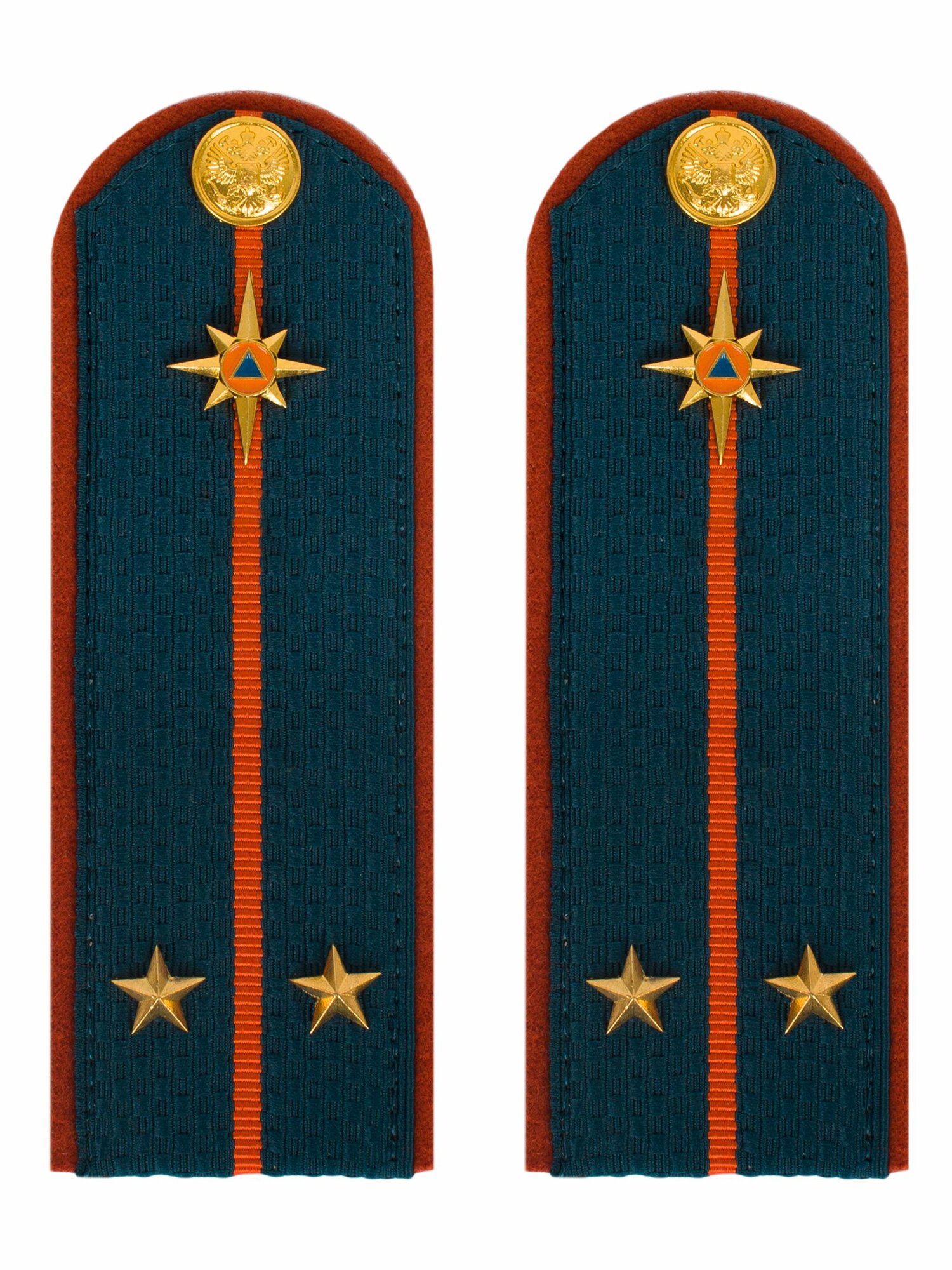 Погоны МЧС на куртку картон (в сборе) укомплектованные с фурнитурой звание лейтенант