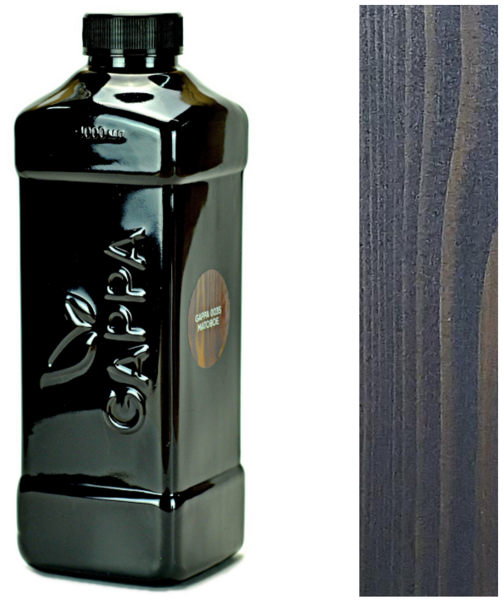 Масло с твёрдым воском GAPPA 7001 (черный графит/матовое), 1 л