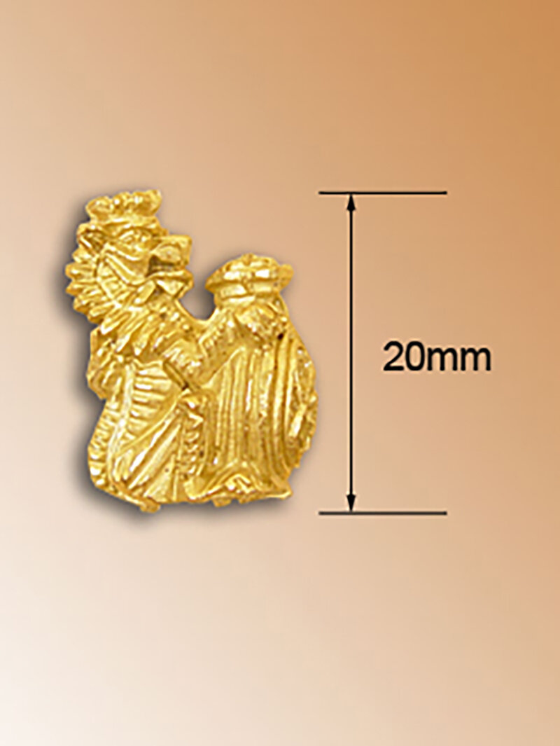 Декоративный элемент, лев со щитом, 20 мм, металл, Amati