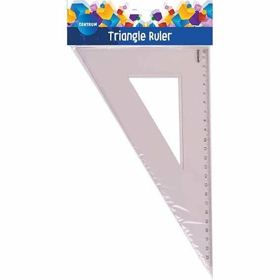 Треугольник Centrum 30 градусов, 23 см, ПВХ-упаковка, материал - пластик (80728)