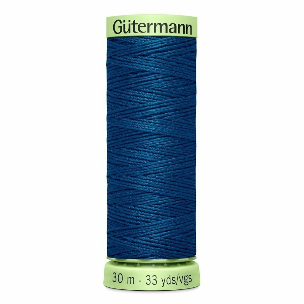 Декоративная нить Gutermann Top Stitch 30/30 м для декоративной отстрочки, 100% полиэстер, цвет 967 водная синь, 5 шт (3)