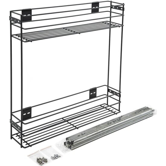 Бутылочница Lemax Prof 150 мм, с боковым креплением, вулканический серый (VK-01-150VG)