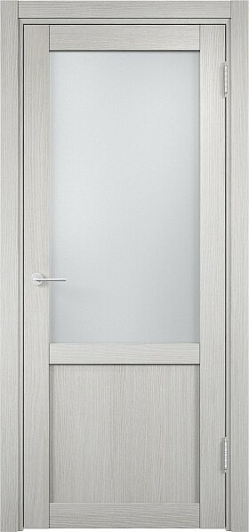 Межкомнатная Дверь Verda Баден 04 до Слоновая Кость со Стеклом Сатинато 2000х900мм (Полотно 1шт) / Верда.