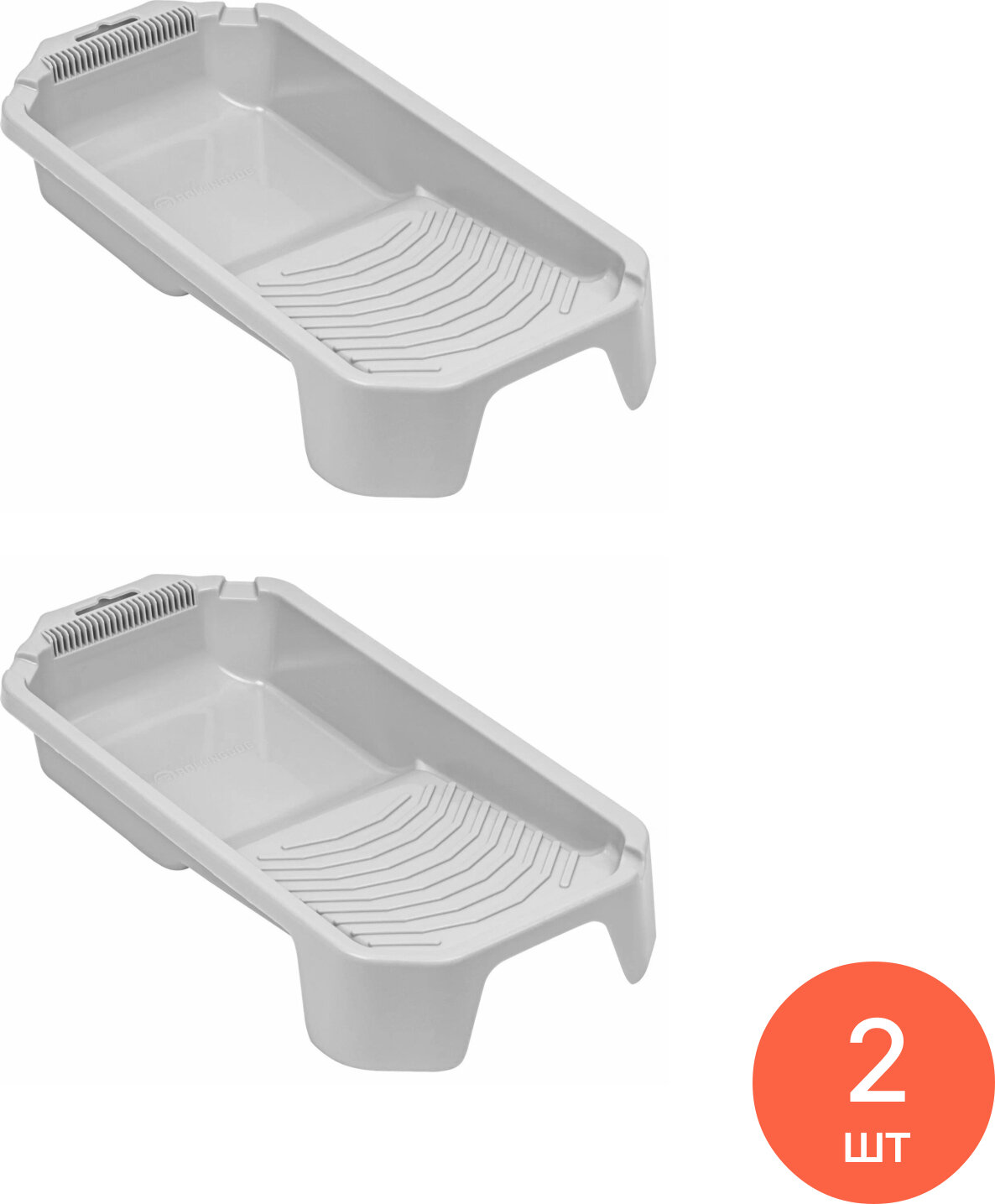 Ванночка для краски Rollingdog / Роллингдог Elite прямоугольная, пластиковая, 380×170мм / строительство и ремонт (комплект из 2 шт)