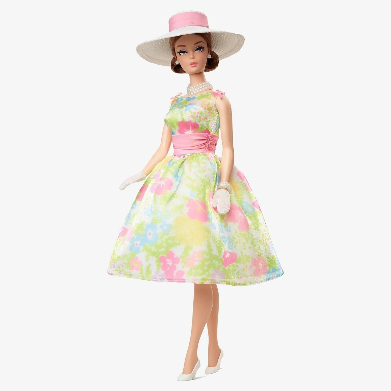 Кукла Mattel Barbie Signature 2 DAYS OF SPRING - Коллекционная Ретро кукла с каштановыми волосами - Барби HRM27