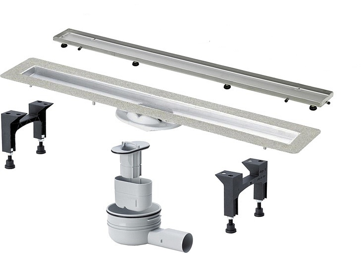 Душевой лоток Viega Advantix Basic Set 753207 с решеткой и опорами