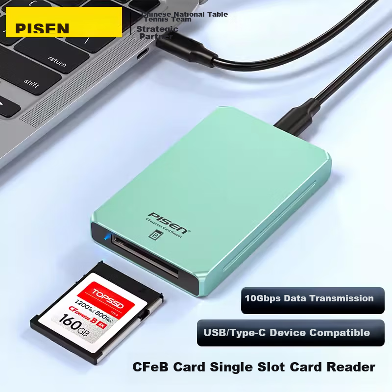 Pisen USB3.2 Card Reader CFeB Card Reader 10Gbps Transfer Type B Card Reader Compatible with Apple 15/16 Phones, Tianxue, Canon, Nikon Cameras And Storage Cards