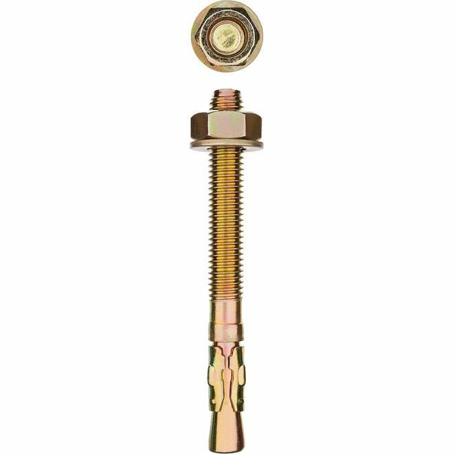 Анкер клиновой, желтопассивированный, ЗУБР 50 шт, М8х70 мм