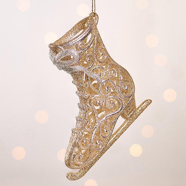 Елочная игрушка Конек Зимней Феи 14 см золотой, подвеска, Forest Market, 200030
