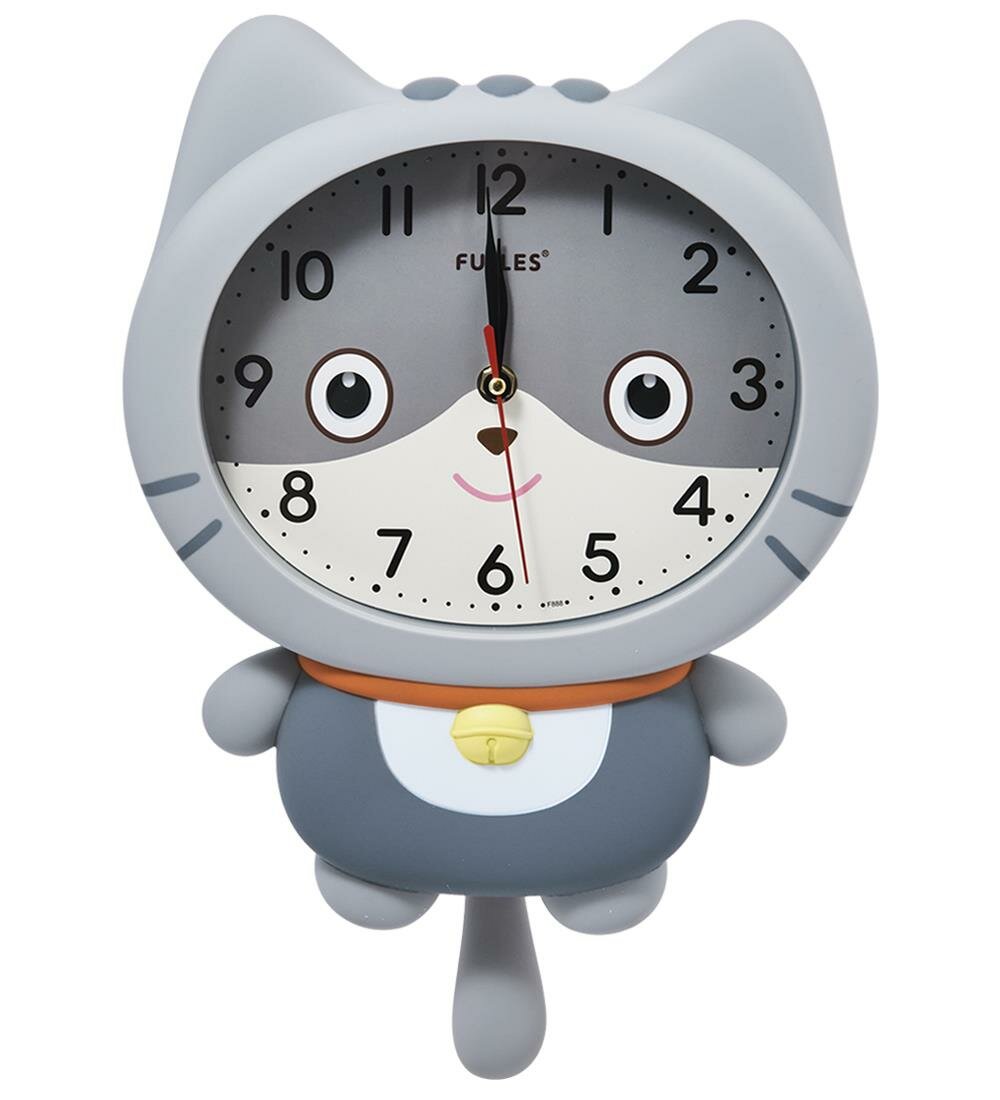 Часы настенные Серый котенок