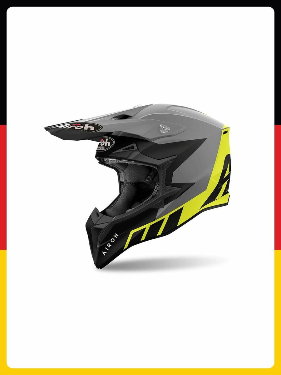 Мотошлем Кроссовый Airoh PAI49A13919RY6S Wraap