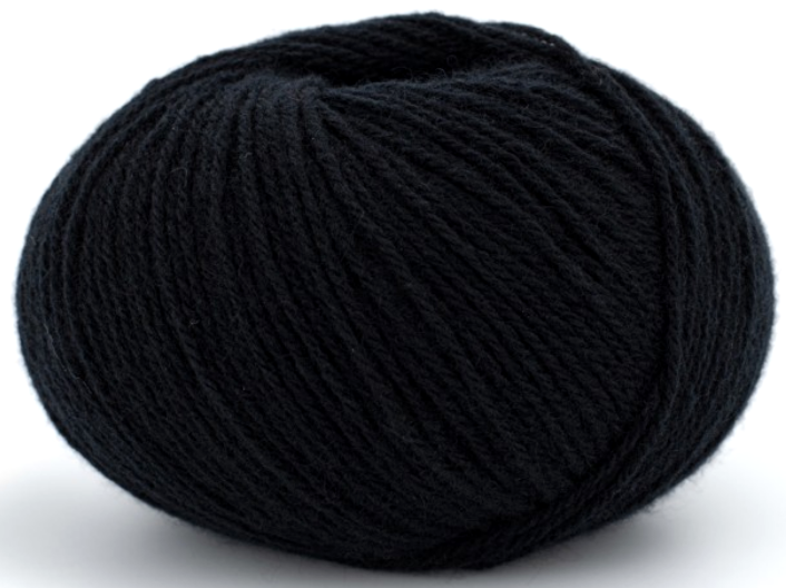 Como Cashmere /Комо Кашемир/ пряжа Lamana (70% шерсть мериноса сверхтонкая, 30% кашемир),25г/120м (01, schwarz, черный, New!)