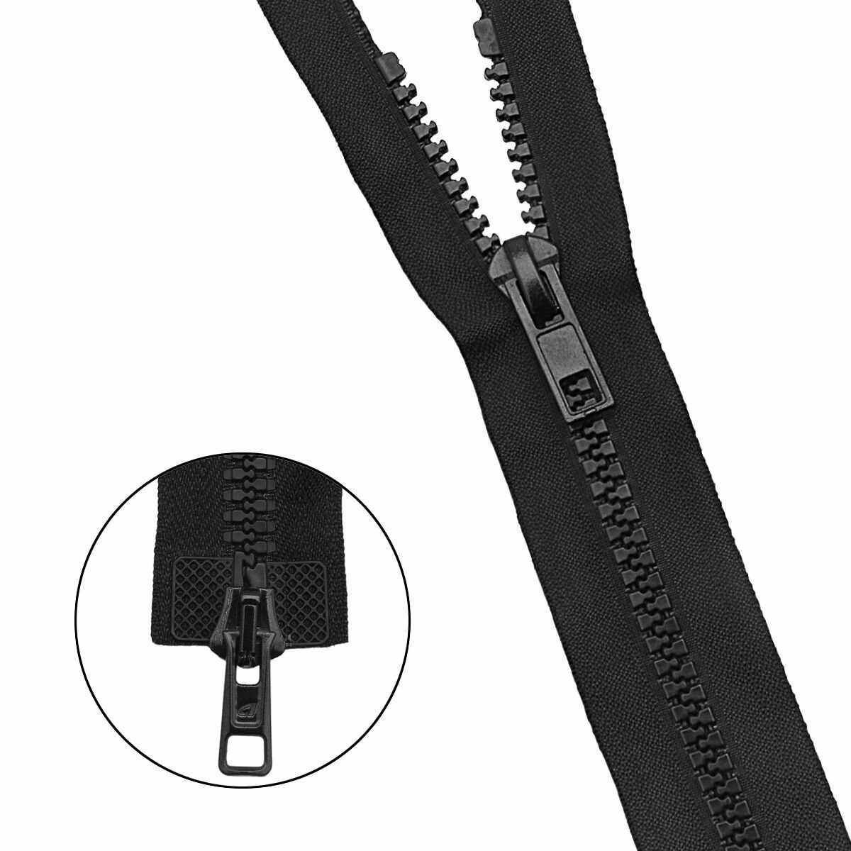 Молния трактор т8 2 замка 75см (580 черный, 322)