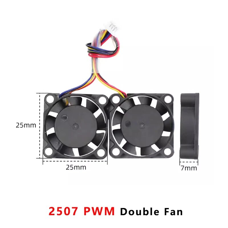Радиатор с вентилятором для Raspberry PI 5 5B PI-5 2507 Dual Fan