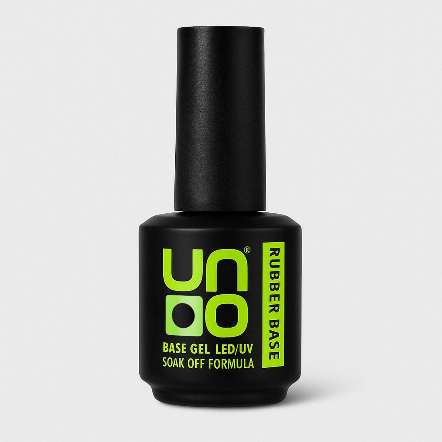 Каучуковая база для гель-лака Rubber Base UNO 16 г прозрачная, флакон с кистью