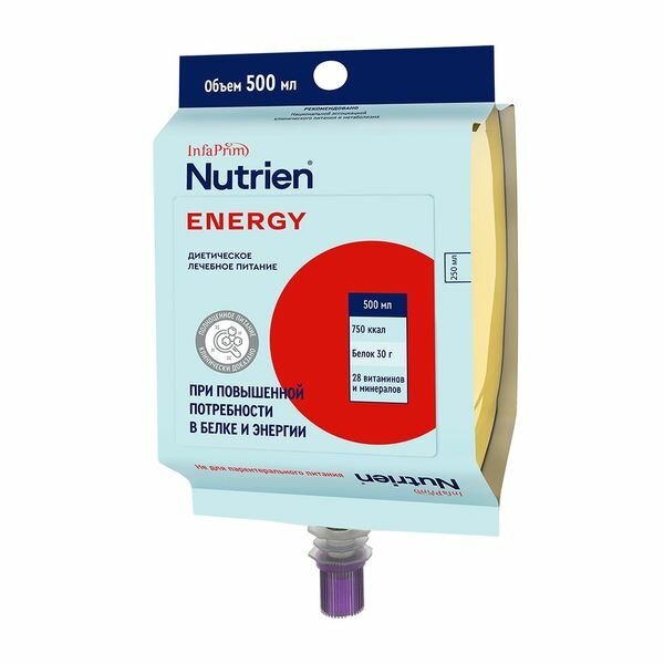 Диетическое лечебное питание вкус нейтральный Energy Nutrien/Нутриэн пак. 500мл