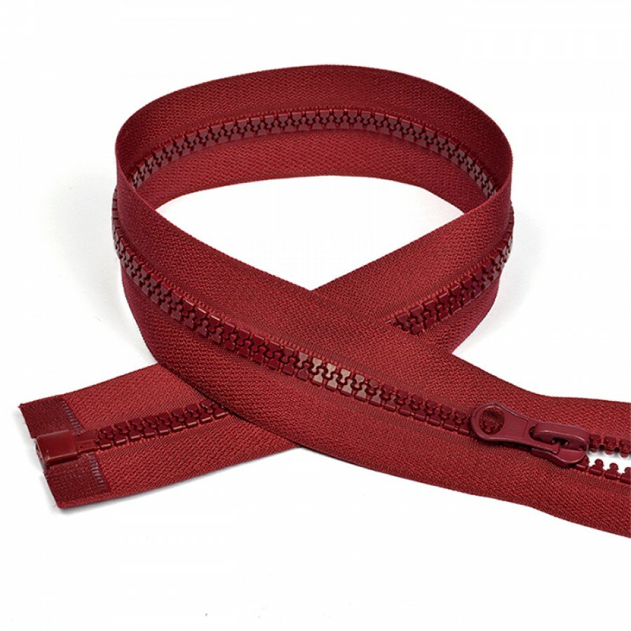 Молния MaxZipper трактор N5 1 замок, 70см, цв. F178 бордовый 10 шт