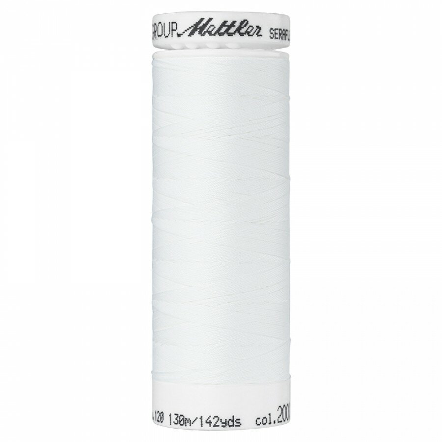 Нить для эластичных тканей SERAFLEX 120, 130 м 2000 White