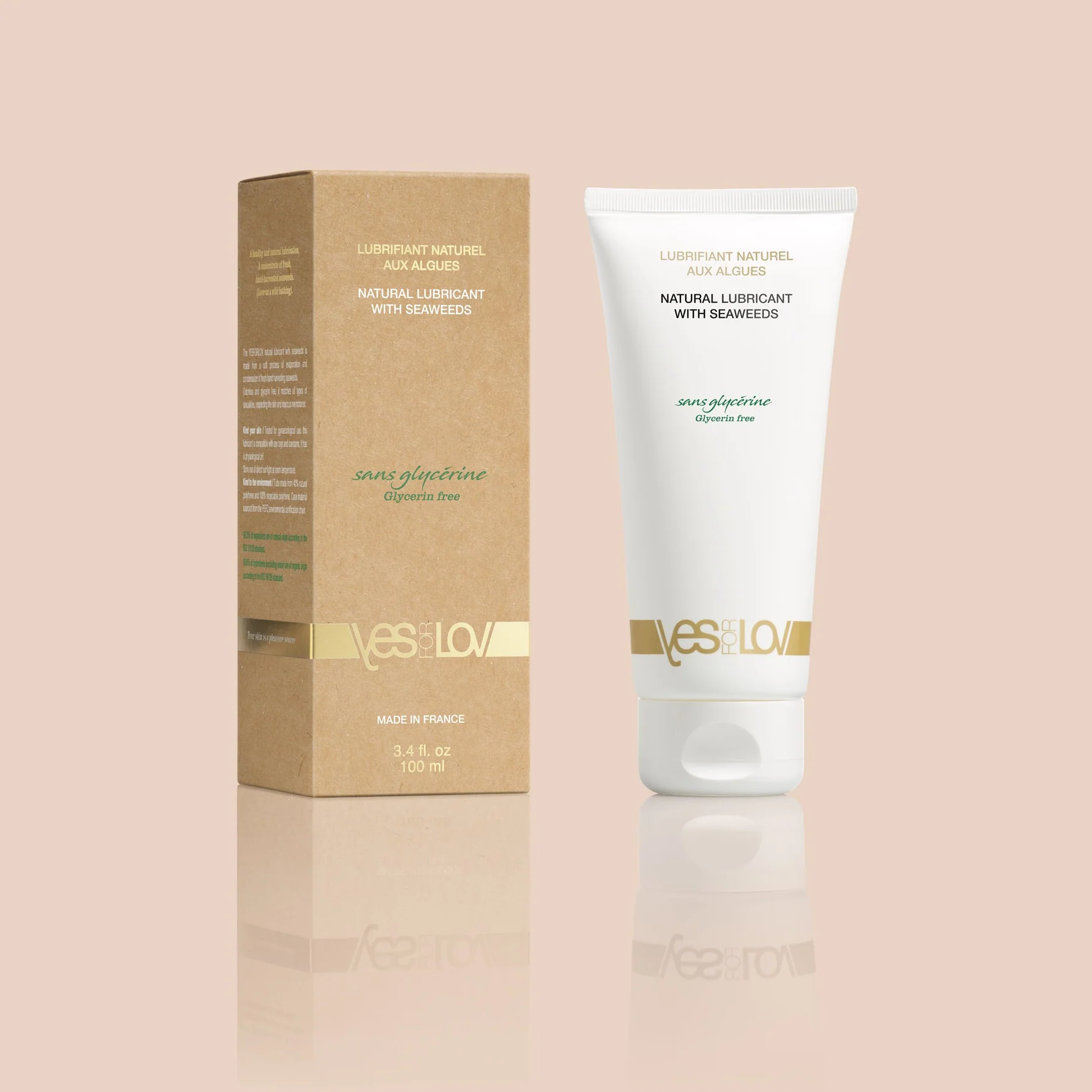 Смазка YESforLOV WITH SEAWEEDS с водорослями, без глицерина, 100 мл