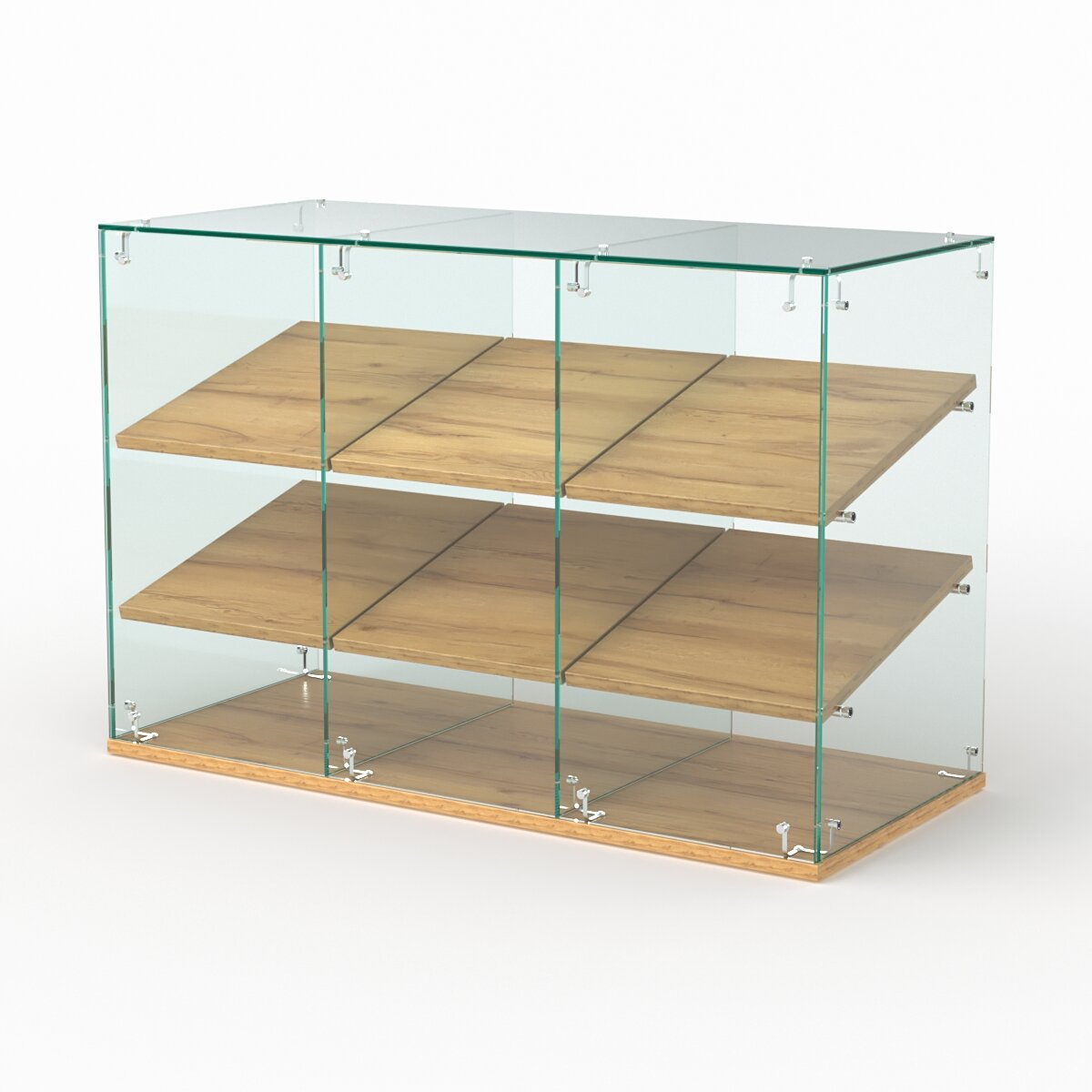 Витрина "сладость" №17-КОП-П для конфет, орехов, печенья пдсп, Дуб Золотистый